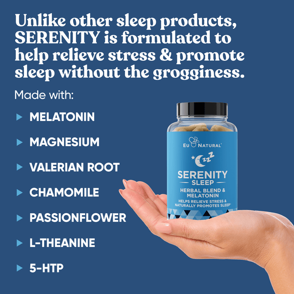 SERENITY SLEEP Natural Sleep Aid Supplement - Eu Natural