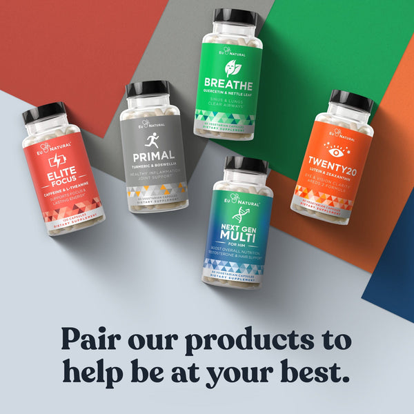 ELITE Caffeine L-Theanine Supplement - Eu Natural